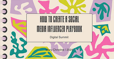 How to Create a Social Media Influencer Playbook | Digital Summit